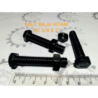 Jual BAUT MUR BAJA UNC 3/8 X 2" (5 cm) KUNCI 14 / BAUT MUR NC 3/8 X 2 | Shopee Indonesia