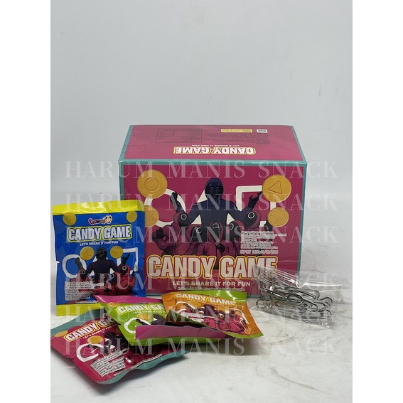 Jual Permen Keras Candy Game Squid Game Aneka Rasa Buah Box isi 30pcs x ...