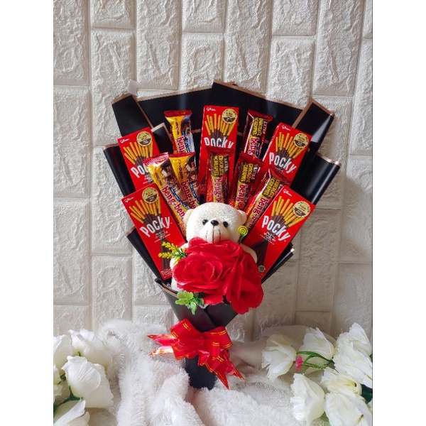 Jual Bucket pocky/bucket beng"/bucket snack hadiah ultah/aniversary dll ...
