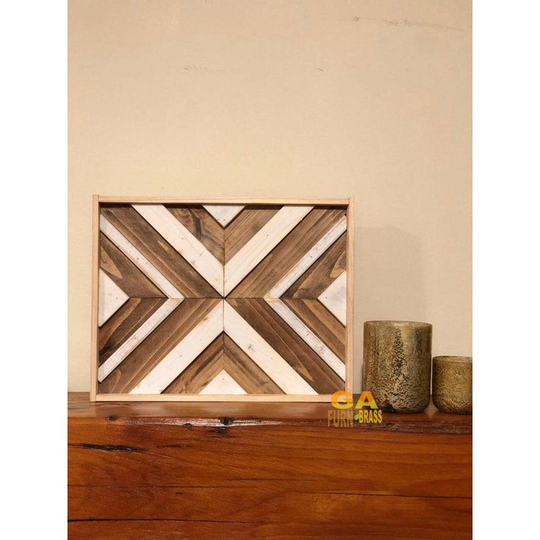 Jual Wall Decor Minimalis Motif Mozaik Kecil bahan kayu | Shopee Indonesia