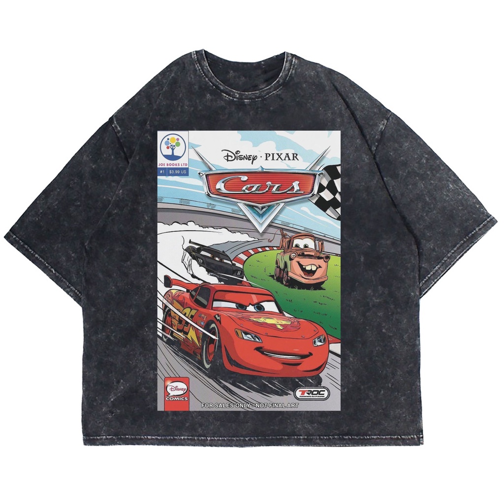 Jual Patternmerch "cartoon cars McQueen and metter" Oversize T-shirt ...