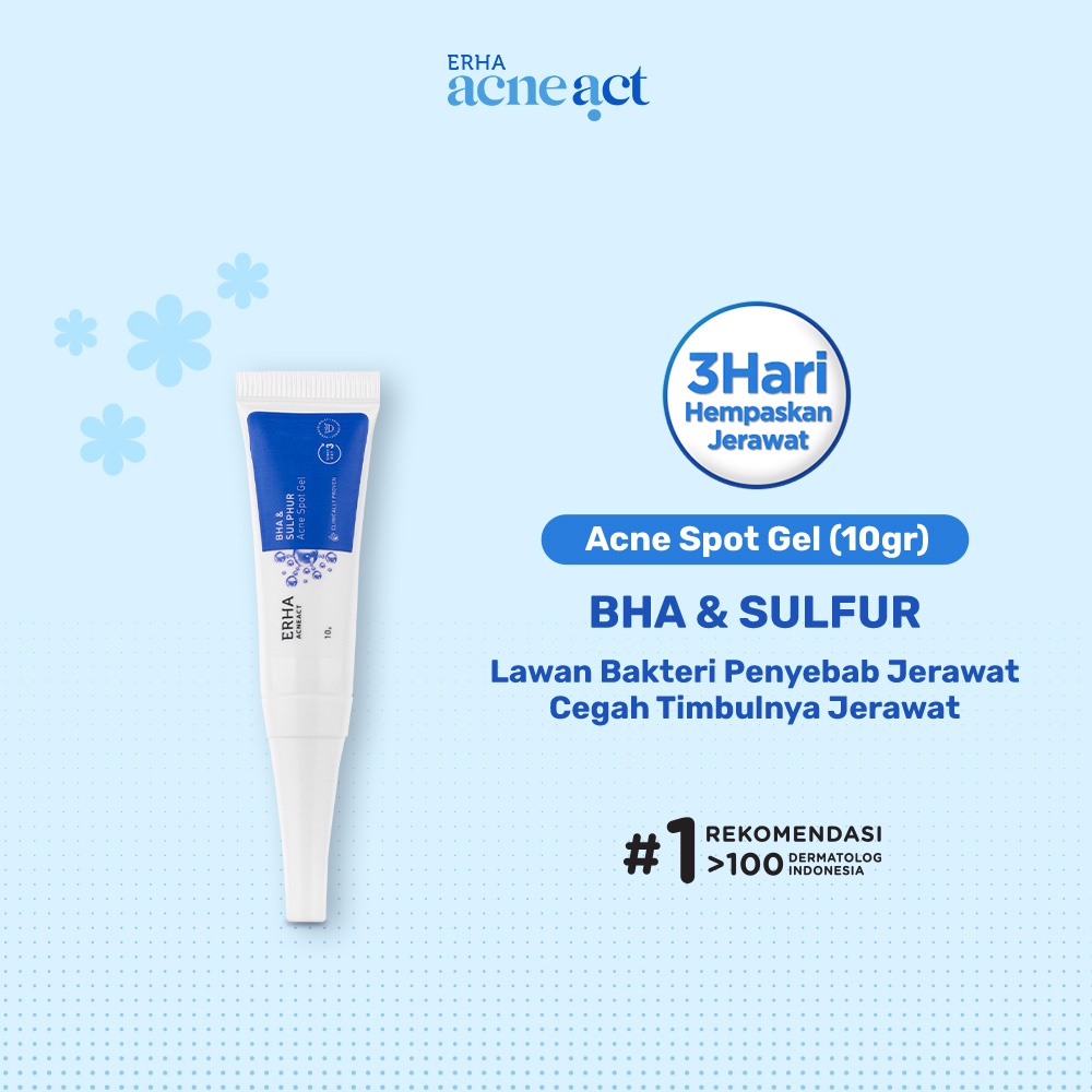 Jual ERHA Acneact Acne Spot Gel BHA & Sulfur 10g - Obat Totol Jerawat ...