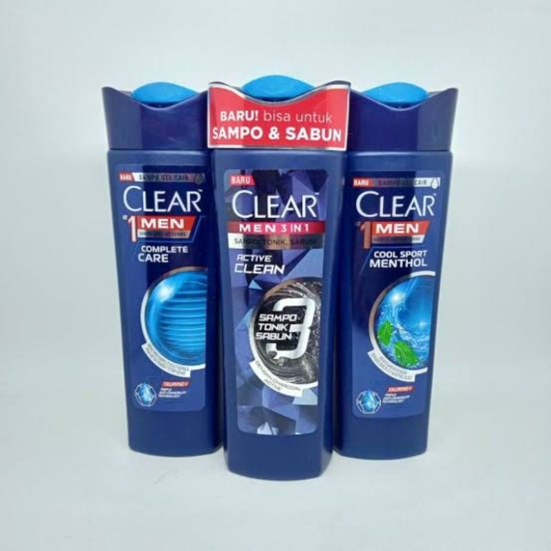 Jual clear men shampoo all variant 160ml dan 70ml | Shopee Indonesia