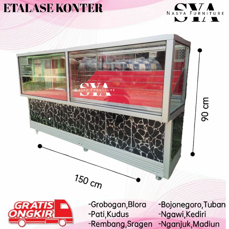 Jual ETALASE KONTER SEMUA UKURAN MURAH | Shopee Indonesia