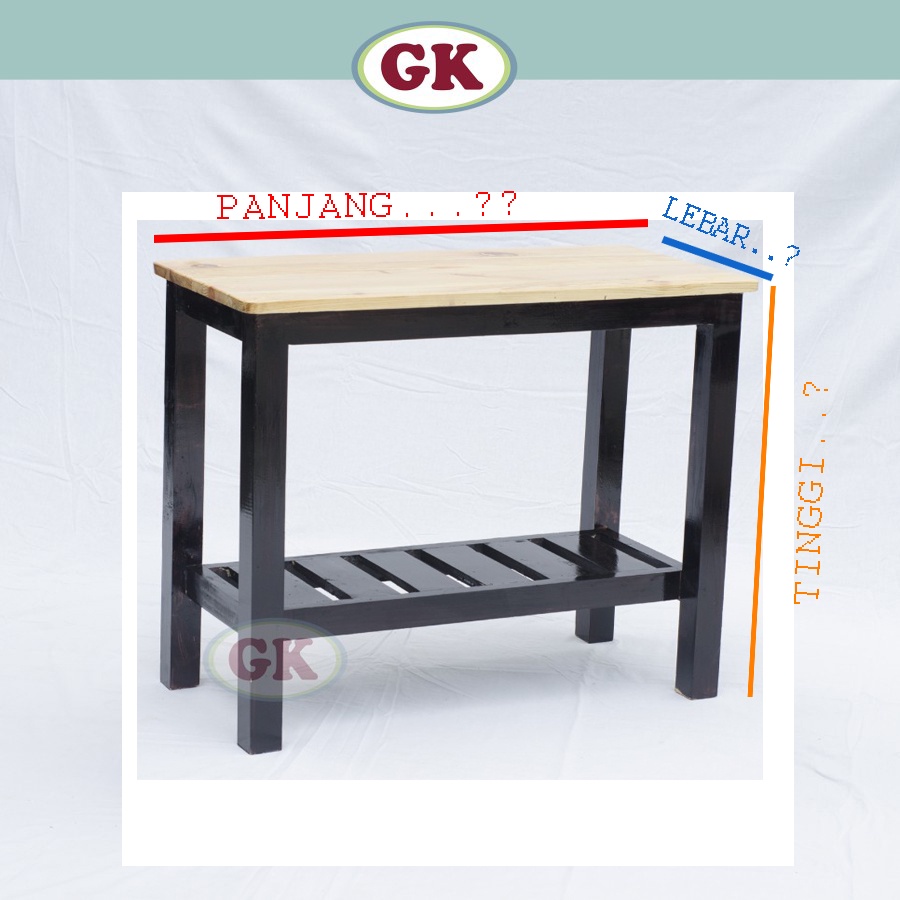 Jual Meja Rak 1 custom ukuran sesuai keinginan | Shopee Indonesia