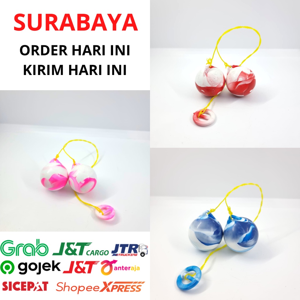 Jual [COD] Mainan Anak Viral Jadul Bola Gasing Lato Lato / Latto Latto ...