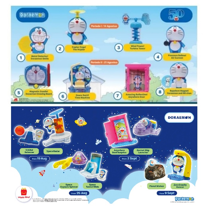 Jual Mainan Anak Happy Meal Meals Mcd Mcdonald Mcdonalds McDonald's Karakter Figure Doraemon ...