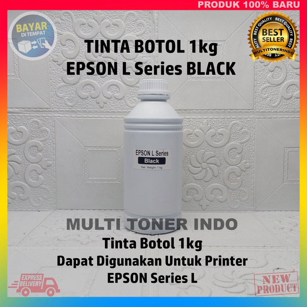 Jual Tinta Botol Series L Warna Black Untuk Refill Infus Printer Epson ...