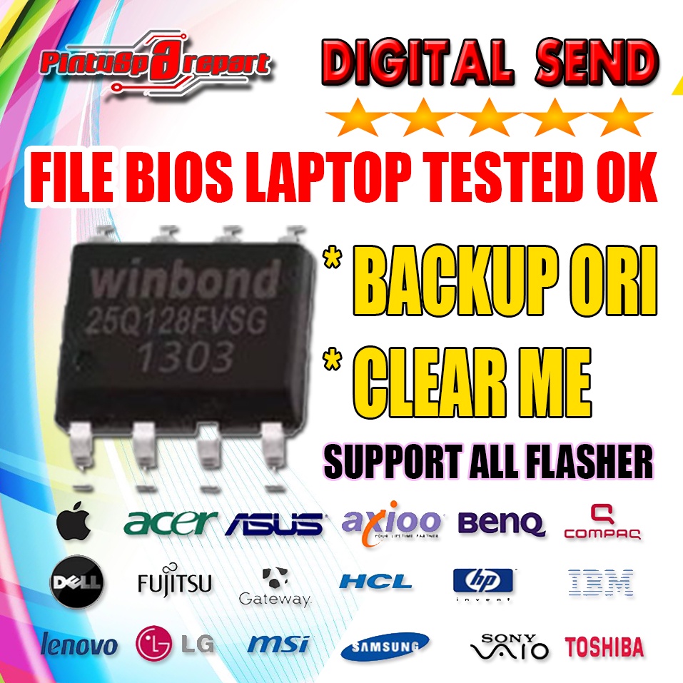 Jual FILE BIOS LAPTOP EPROM ALL MERK VALID BACKUP ORI & UPDATE ME ...