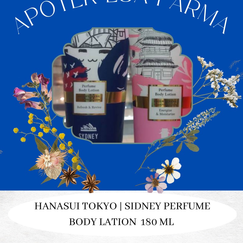 Jual HANASUI Perfume Body Lotion 180ml - Sydney | Tokyo | Shopee Indonesia