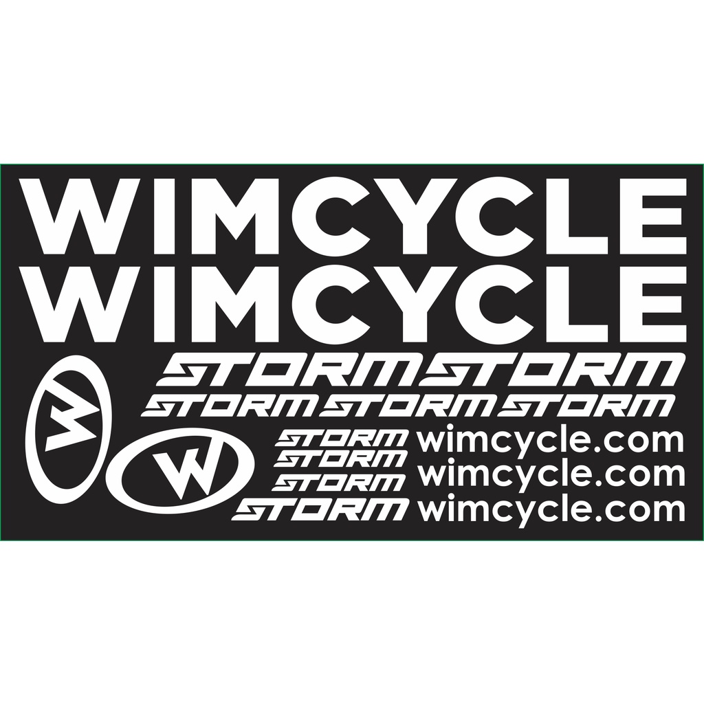 Jual cutting sticker sepeda wimcycle strom | Shopee Indonesia