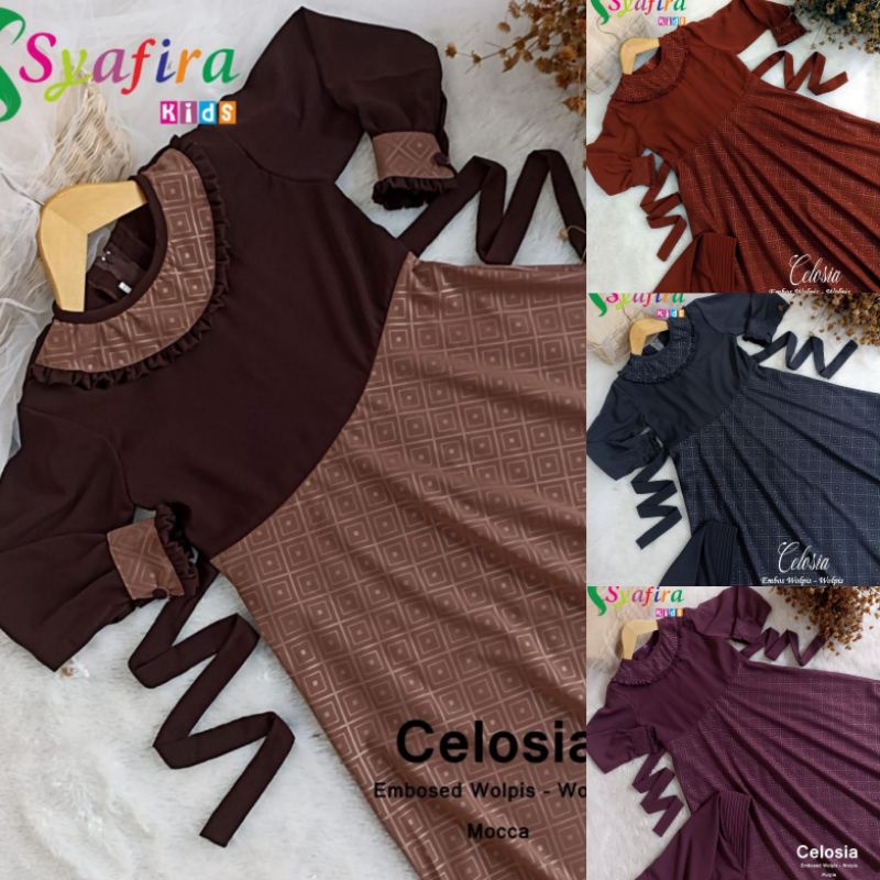 Jual Celosia embosed wolpis by syafira kids | Shopee Indonesia