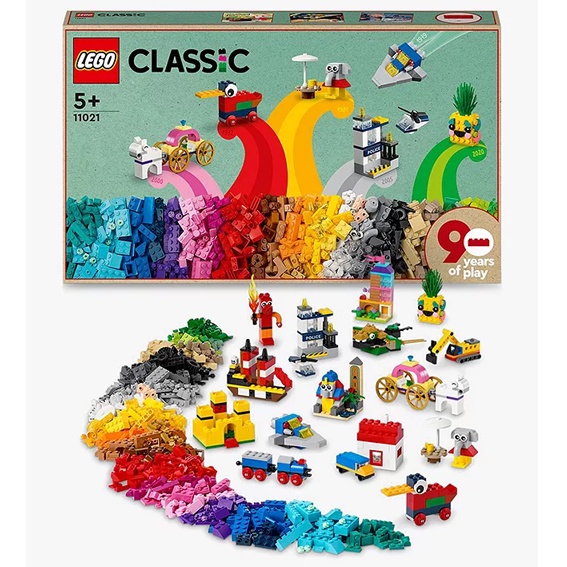 Jual LEGO Classic 11021 Creative Brick 90 Years of Play Isi 1100pc ...