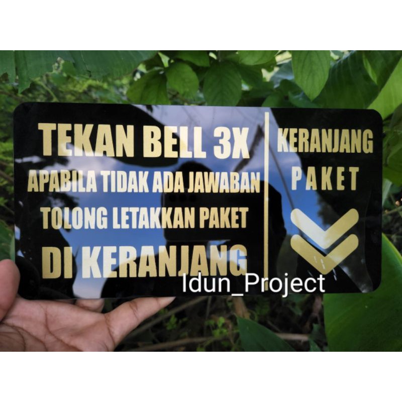 Jual Sign board bell/tekan bell/sign petunjuk tempat | Shopee Indonesia