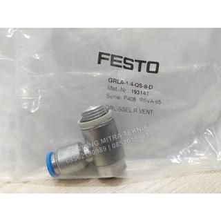 Jual ONE-WAY FLOW CONTROL VALVE FESTO GRLA-1/4-QS-8-D Part Number 193147 | Shopee Indonesia