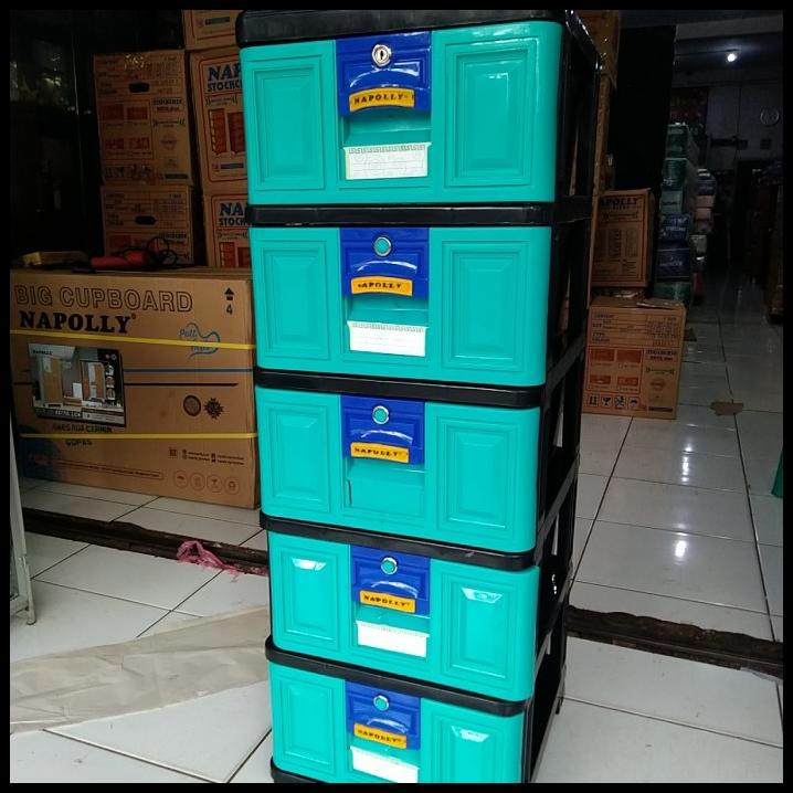 Jual Rak Laci Plastik Serba Guna Lemari Plastik 5 Susun Napolly ...