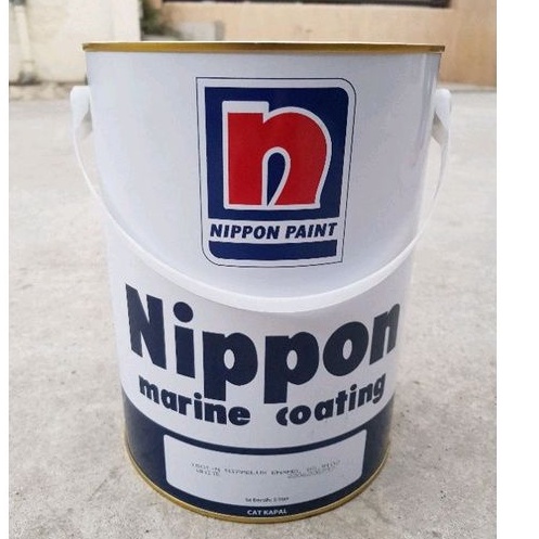 Jual Nippon Marine Coanting/ Cat Kapal/ Nippelux Enamel BS9102 White 5 ltr | Shopee Indonesia
