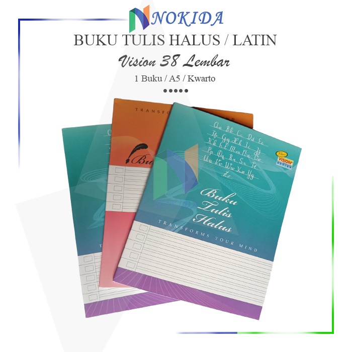 Jual Nokida Buku Tulis Halus Vision [38 Lembar/1 Buku] / Buku Tegak ...