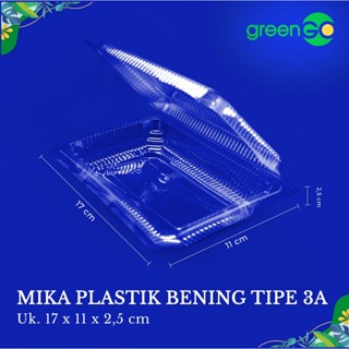 Jual MIKA KUE 3A ISI 50CS MIKA PLASTIK UKURAN SEDANG MIKA MAKANAN ...