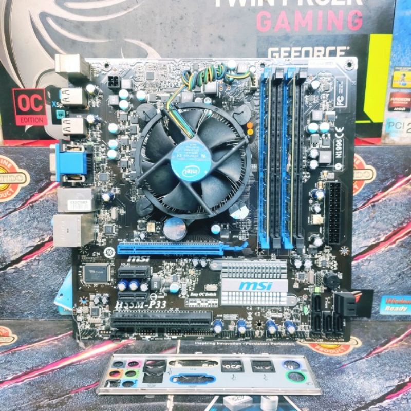Jual PAKET Motherboard MSI socket LGA 1156 Processor Intel Core i3 RAM ...