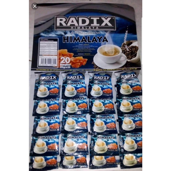 Jual Kopi Radix Himalaya Original Malaysia isi 20 sachet | Kopi Radix ...