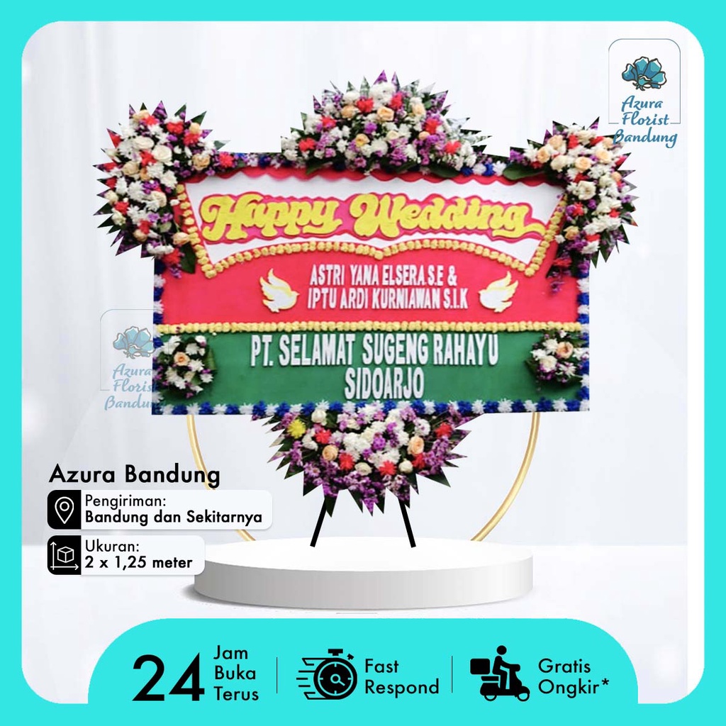 Jual Karangan Bunga Papan Ucapan Wedding Dukacita Congratulation ...