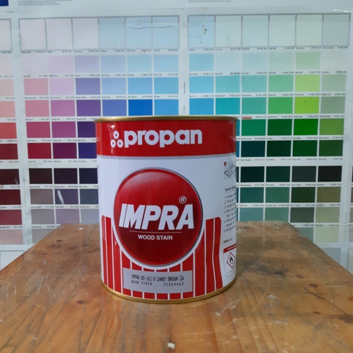 Jual CAT KAYU MELAMINE IMPRA WOODSTAIN WS162 WARNA MUDA 1 LITER KALENG ...