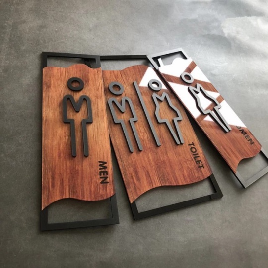 Jual Unik Signage Toilet / Petunjuk Toilet Acrylic / Toilet Sign - HPL ...