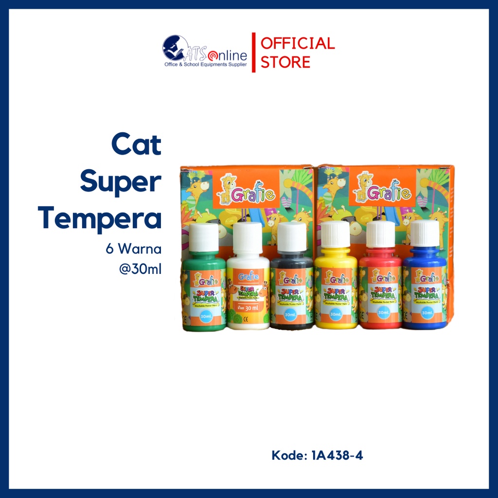 Jual GRAFIE Finger Painting Cat Poster Super Tempera 6 Warna 30ml ...
