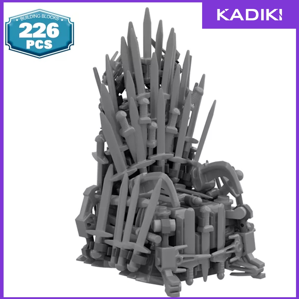 Jual Brick Iron Throne Game Of Chair Sword Chair Kursi Block Lego ...