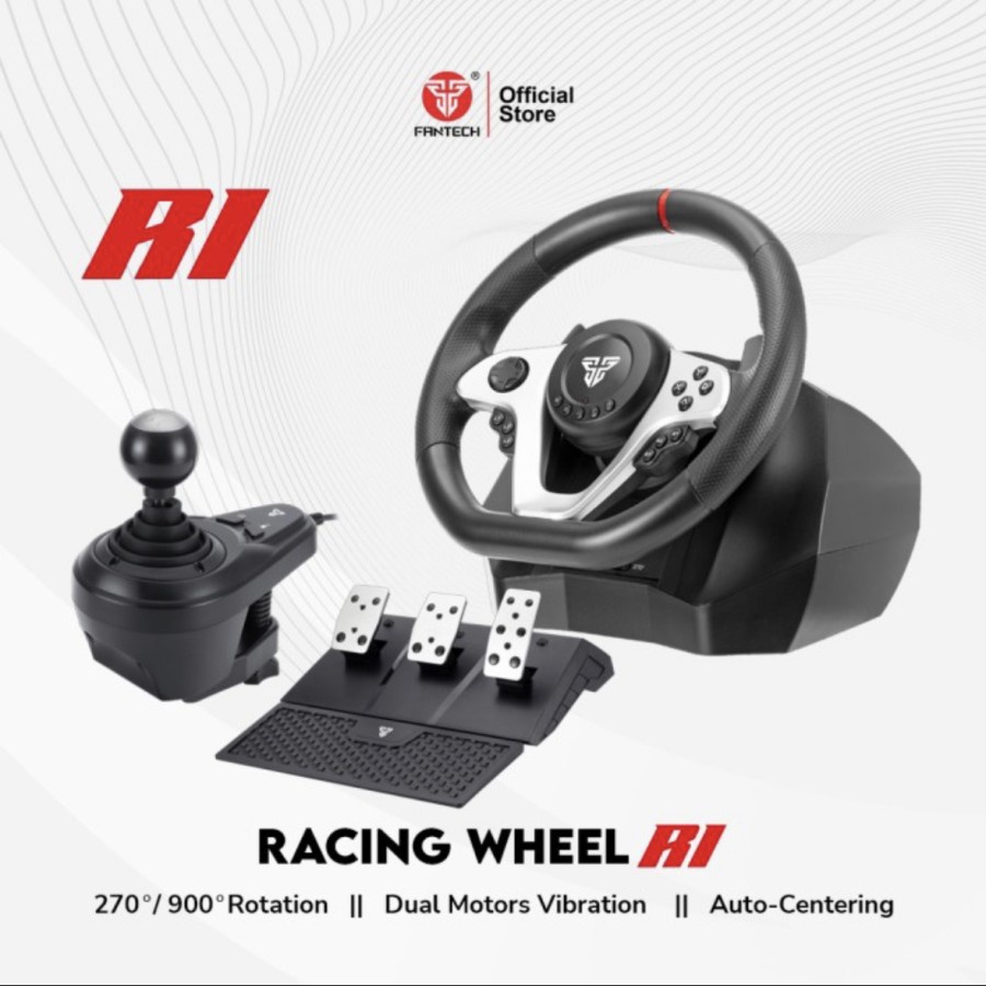 Jual Fantech R1 Driving Racing Steering Wheel Simulator for PC PS4 XBOX ...