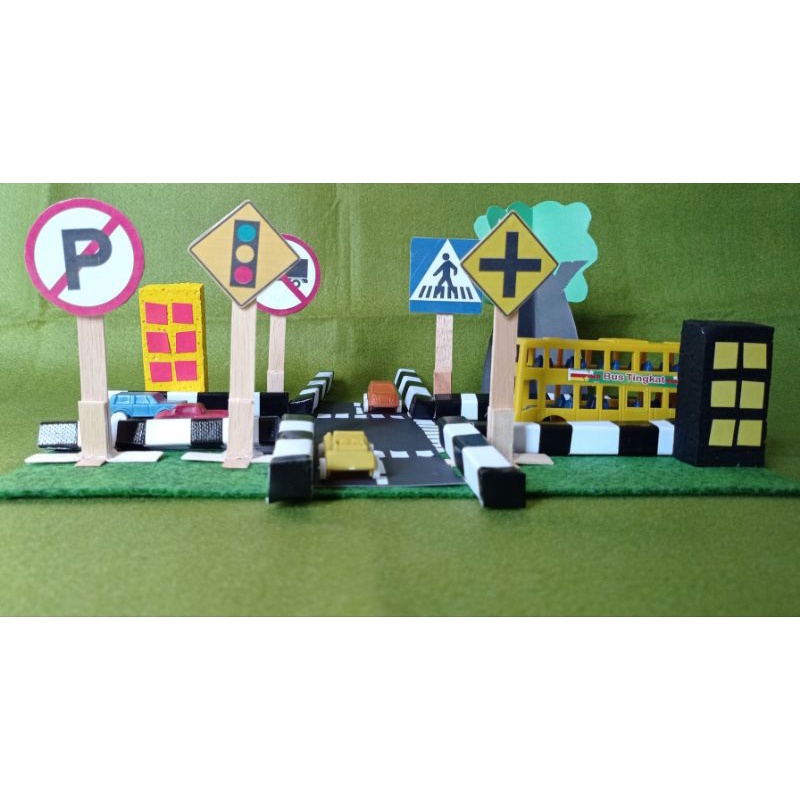 Jual Maket Jalan Raya Rambu Rambu Lalu Lintas | Shopee Indonesia