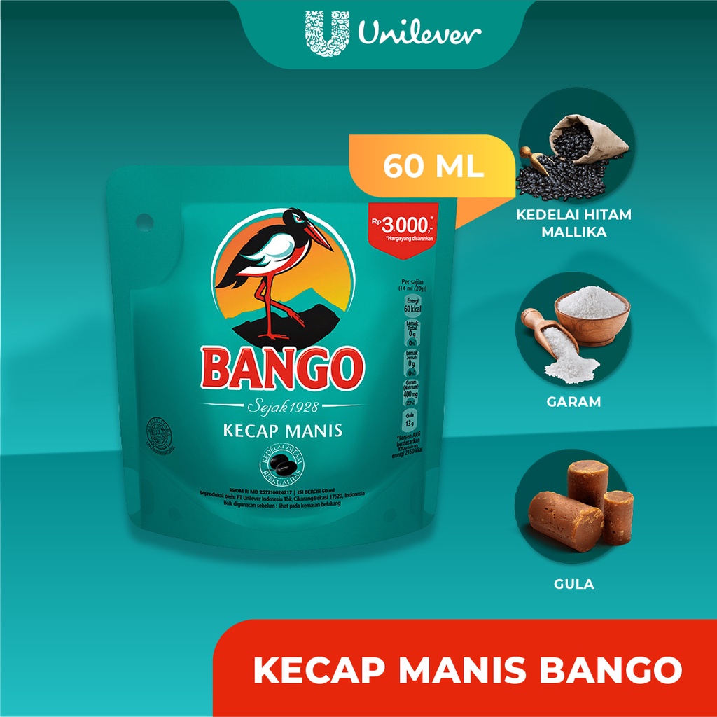 Jual Kecap Manis Bango Pouch Refill 60ml - Bango Kecap Manis Hitam ...
