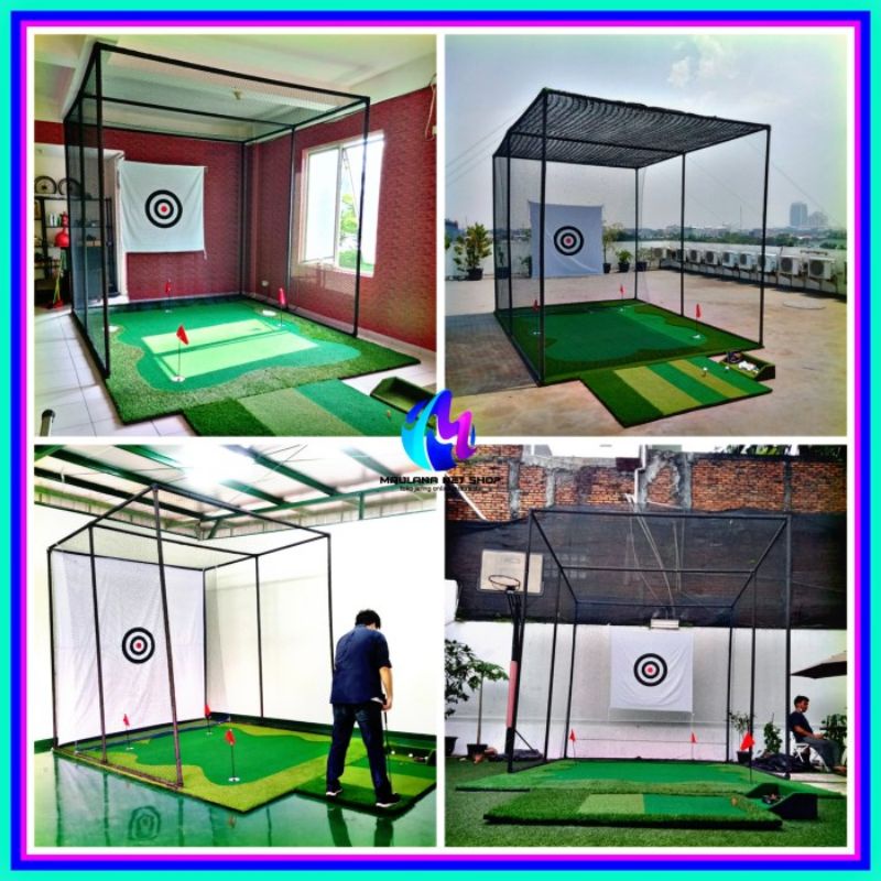 Jual Net Driving Golf Complete Pipa Besi 3mx3mx3m Free Matras Golf Dan ...