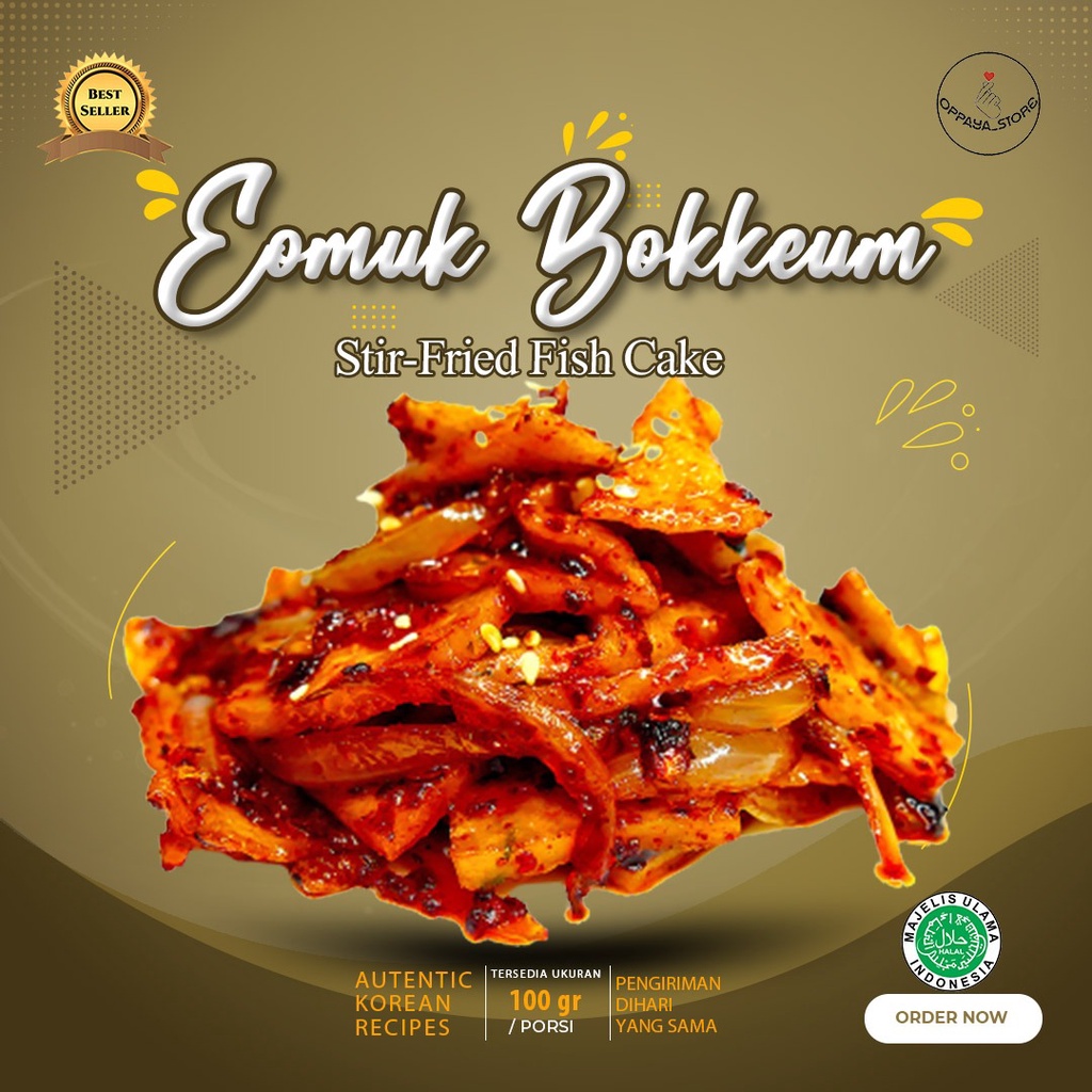 Jual Banchan Eomuk Bokkeum / 어묵볶음 /Stir-Fried Fish Cake/Odeng Goreng ...