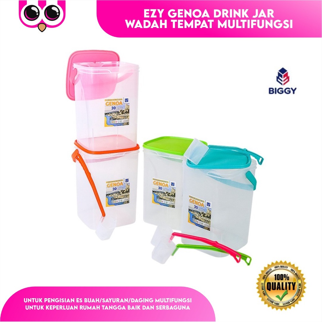 Jual EZY GENOA DRINK JAR WADAH TEMPAT MINUMAN SERBAGUNA 30 LITER ...