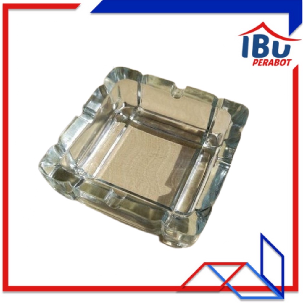 Jual ASBAK KOTAK/ asbak rokok kaca kotak tebal | Shopee Indonesia