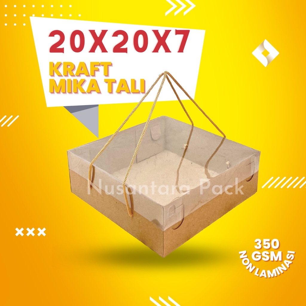 Jual Dos Kraft Tali Tutup Mika Kotak Kemasan Kue Cake Roti Rice Box ...