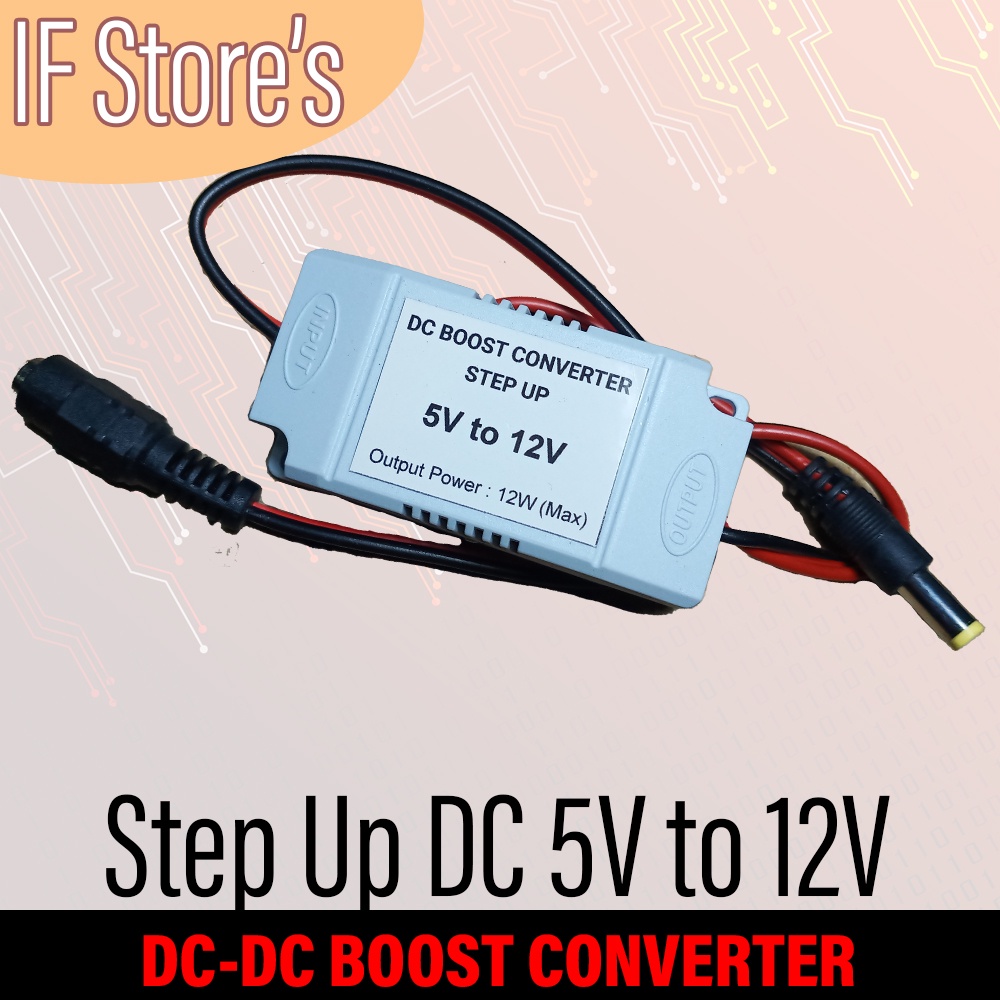 Jual DC STEP UP 5V TO 12V BOOST CONVERTER | Shopee Indonesia