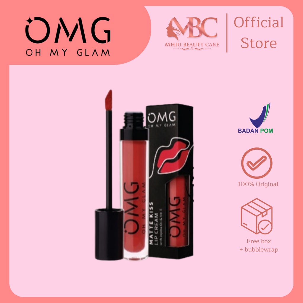 Jual OMG Oh My Glam Matte Kiss Lip Cream | Shopee Indonesia