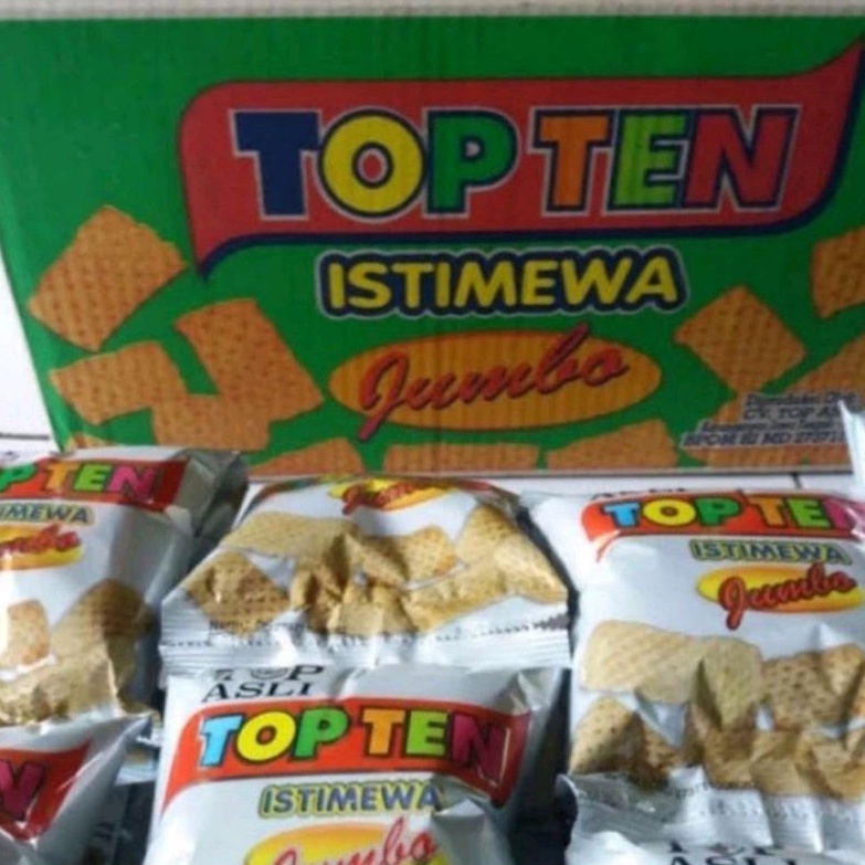 Jual CIKI TOP TEN ISTIMEWA JUMBO 1 RENCENG @10 BUNGKUS | Shopee Indonesia