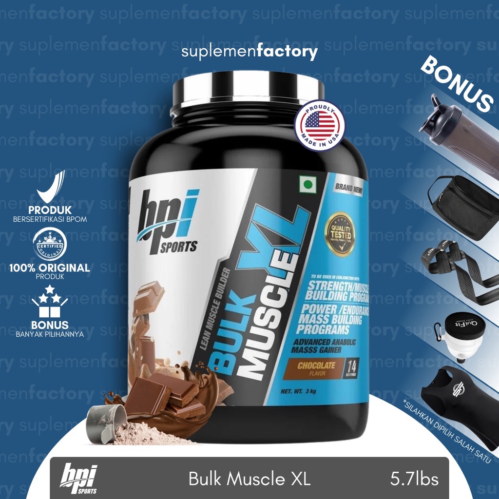 Jual BPI Sports Bulk Muscle XL 5,7 Lbs Advanced Anabolic Mass Gainer ...