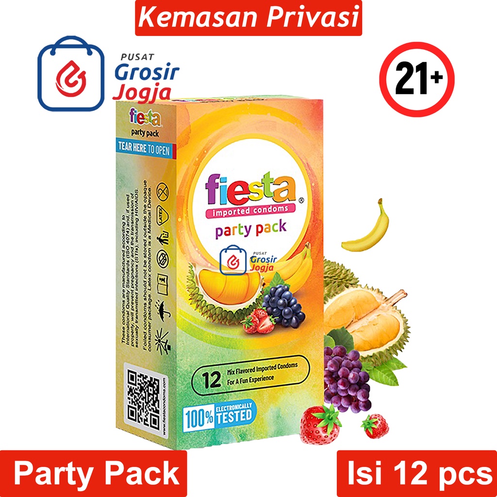 Jual Kondom Fiesta Party Pack 12 PCS | Shopee Indonesia