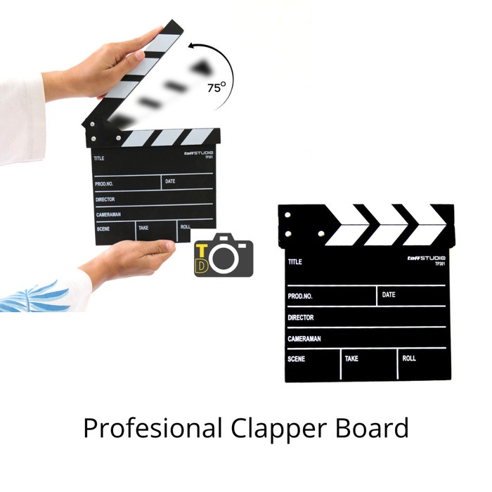 Jual Poto Propesional Clapper Board Papan Shooting Film Sutradara Props ...