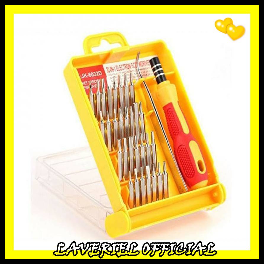 Jual OBENG SET 32 IN 1 MULTIFUNGSI/OBENG SERBAGUNA/OBENG MAGNETIC | Shopee Indonesia