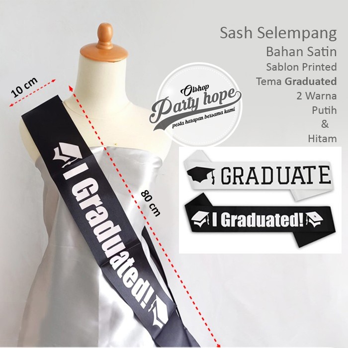 Jual Sash Selempang Graduated / Selempang Satin wisuda / Sash samir ...