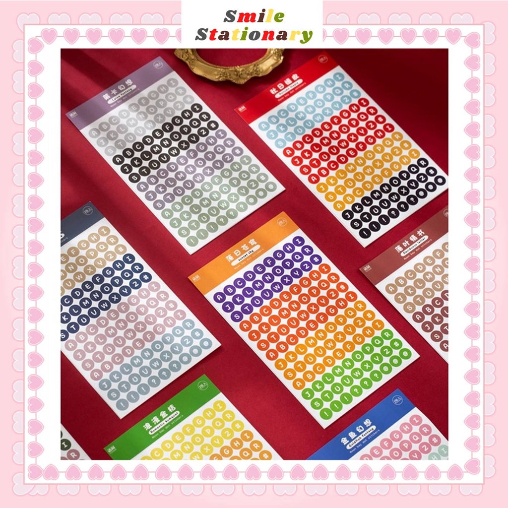 Jual STICKER ALPHABET (2 PCS) | STICKER HURUF DAN ANGKA | NUMBER AND ...
