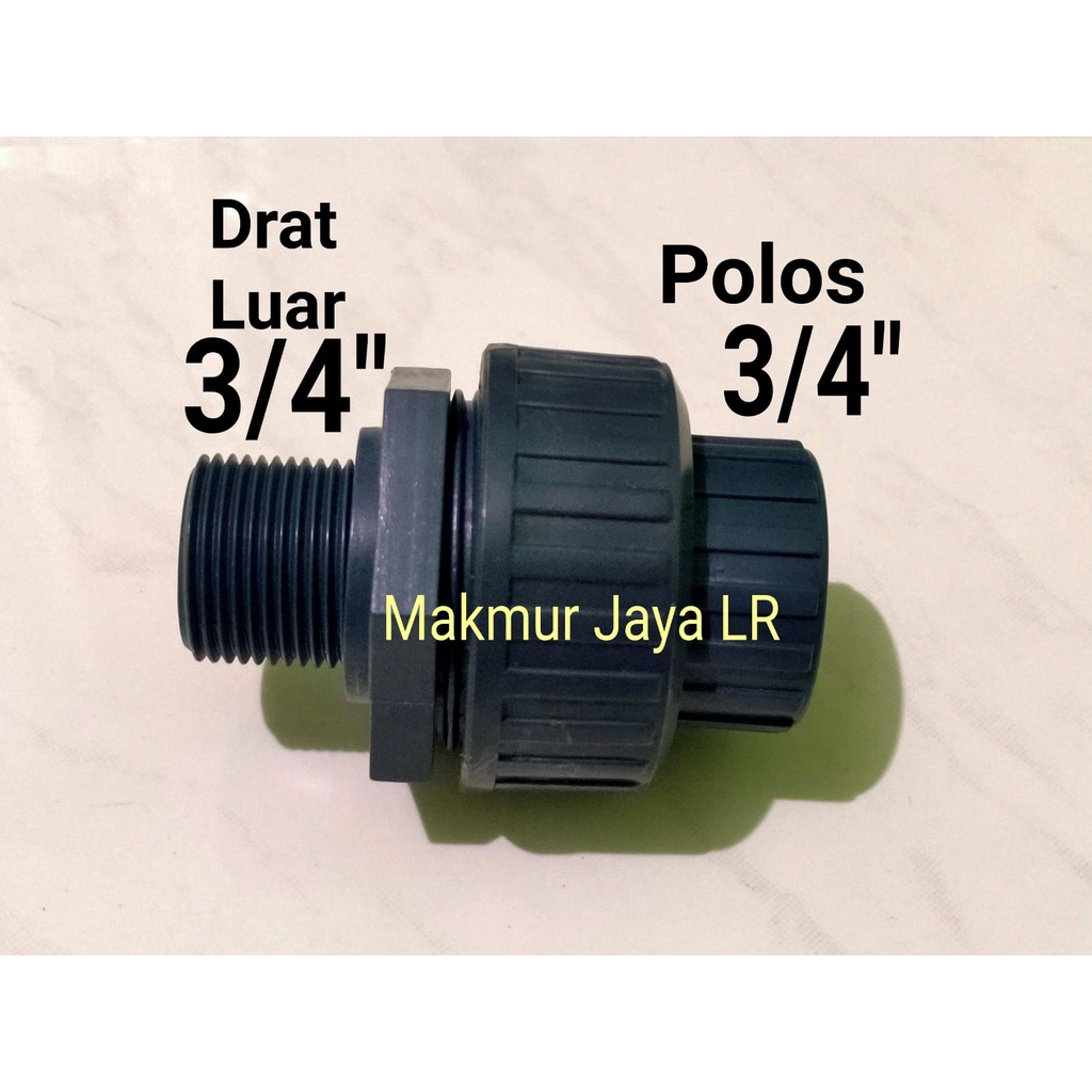 Jual Watermur Drat Luar 3/4" PVC Water Mur Watermoor 3/4 inch | Shopee ...