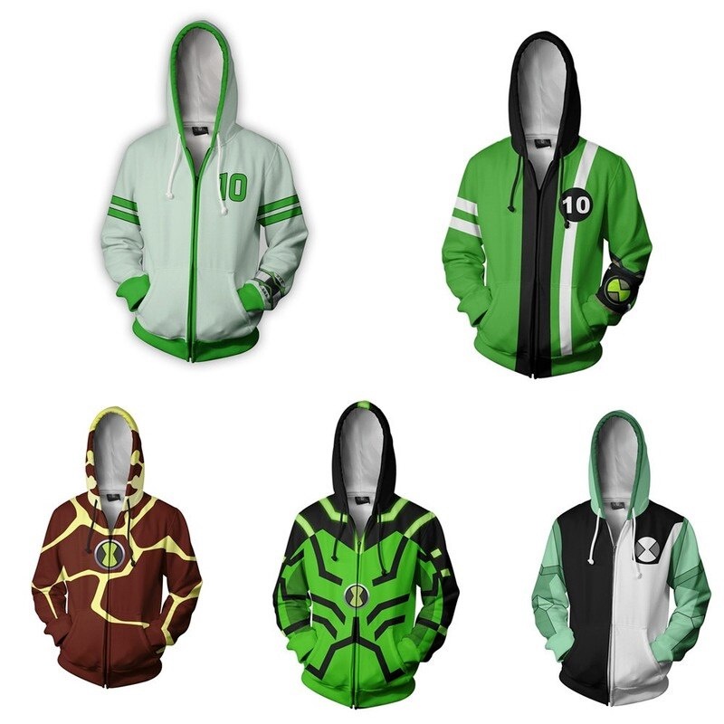 Jual PREORDER Ben 10 Cosplay Costume Hoodie Ben Tennyson 3D Printed ...