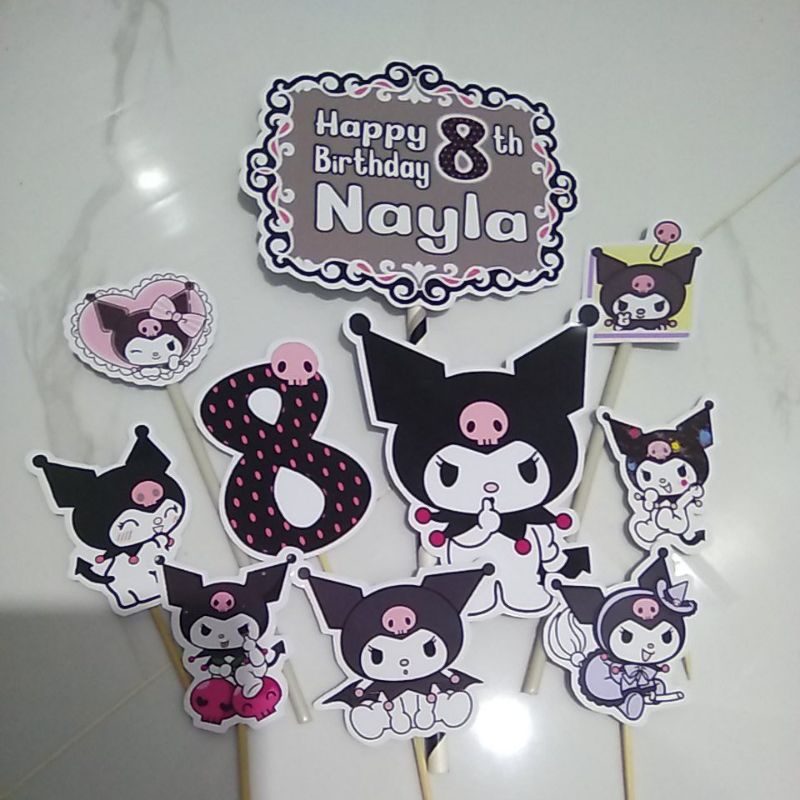 Jual cake topper hiasan kue kuromi 080123a | Shopee Indonesia